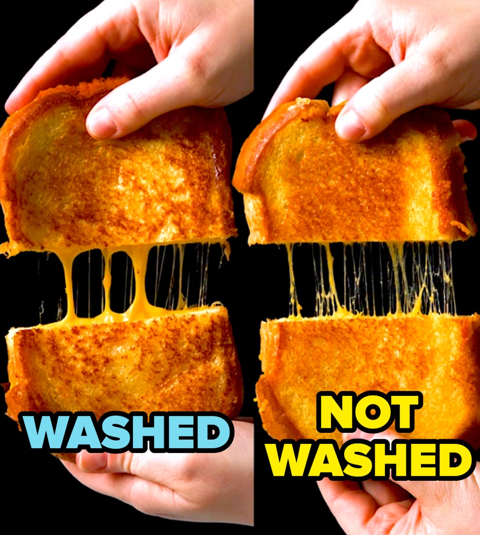Wash Your Pre-Shredded Cheese For More Even Melting