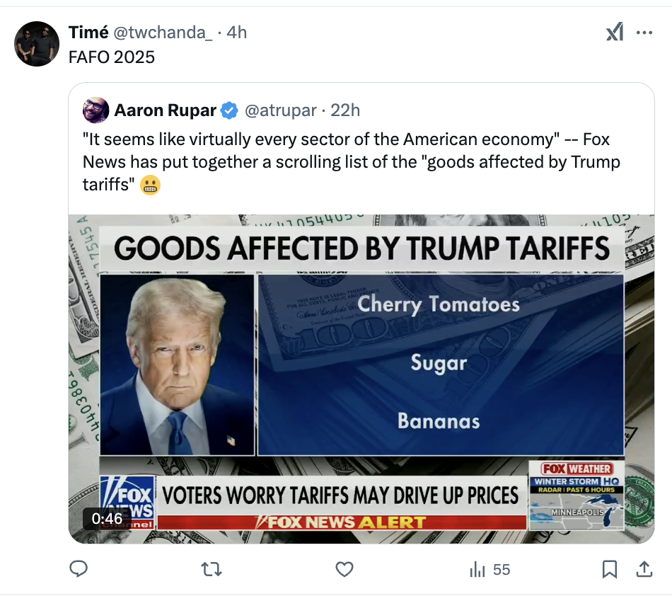 This Fox News Clip Of Products Affected By Trump's Tariffs Is Going Viral