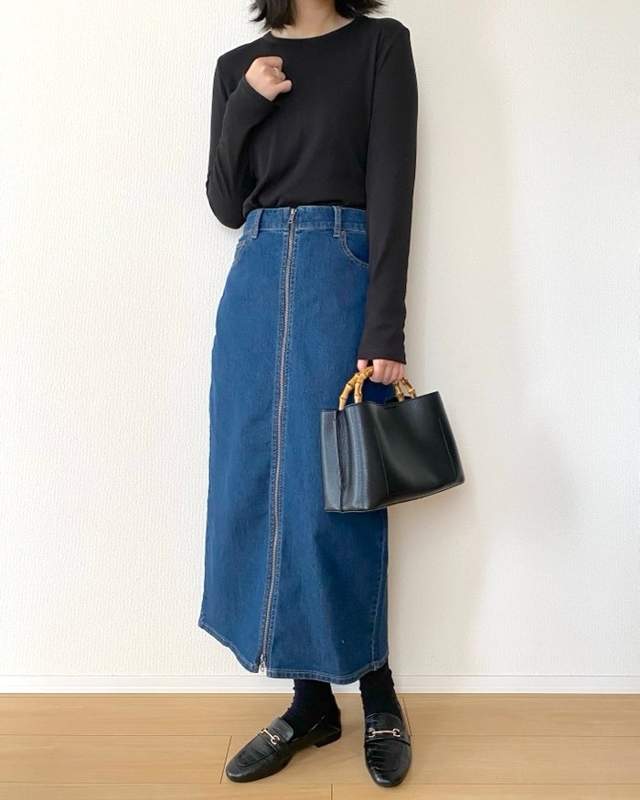 【GU】2990円→2490円に値下げ中！下半身がスッキリ見える「おしゃれスカート」過去イチの大当たりかも…！《着用レビュー》【画像・動画】