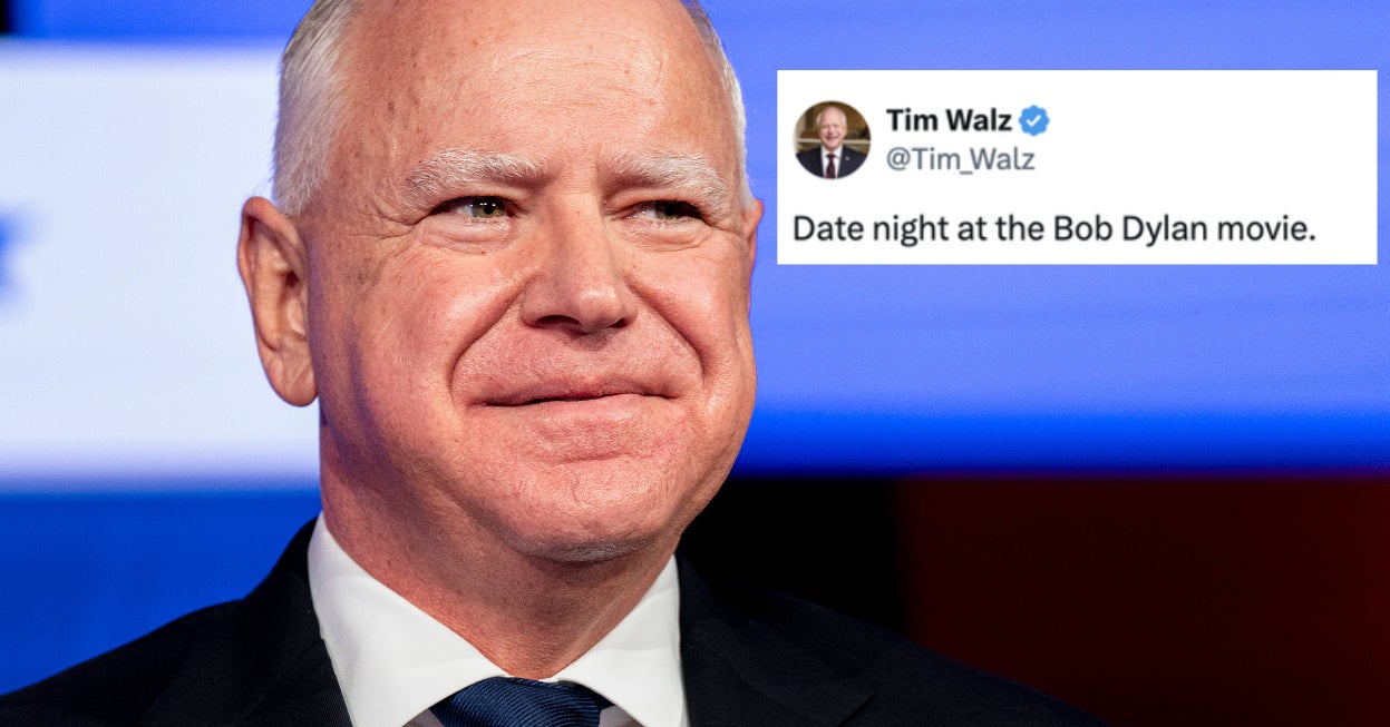 This Picture Of Tim Walz Simply At The Movies Is Going Viral