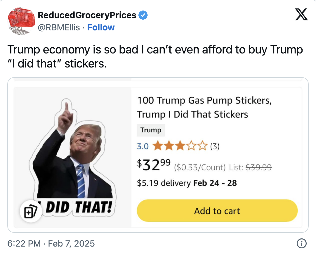 Viral 'Trump Did That' Stickers Hit Grocery Stores