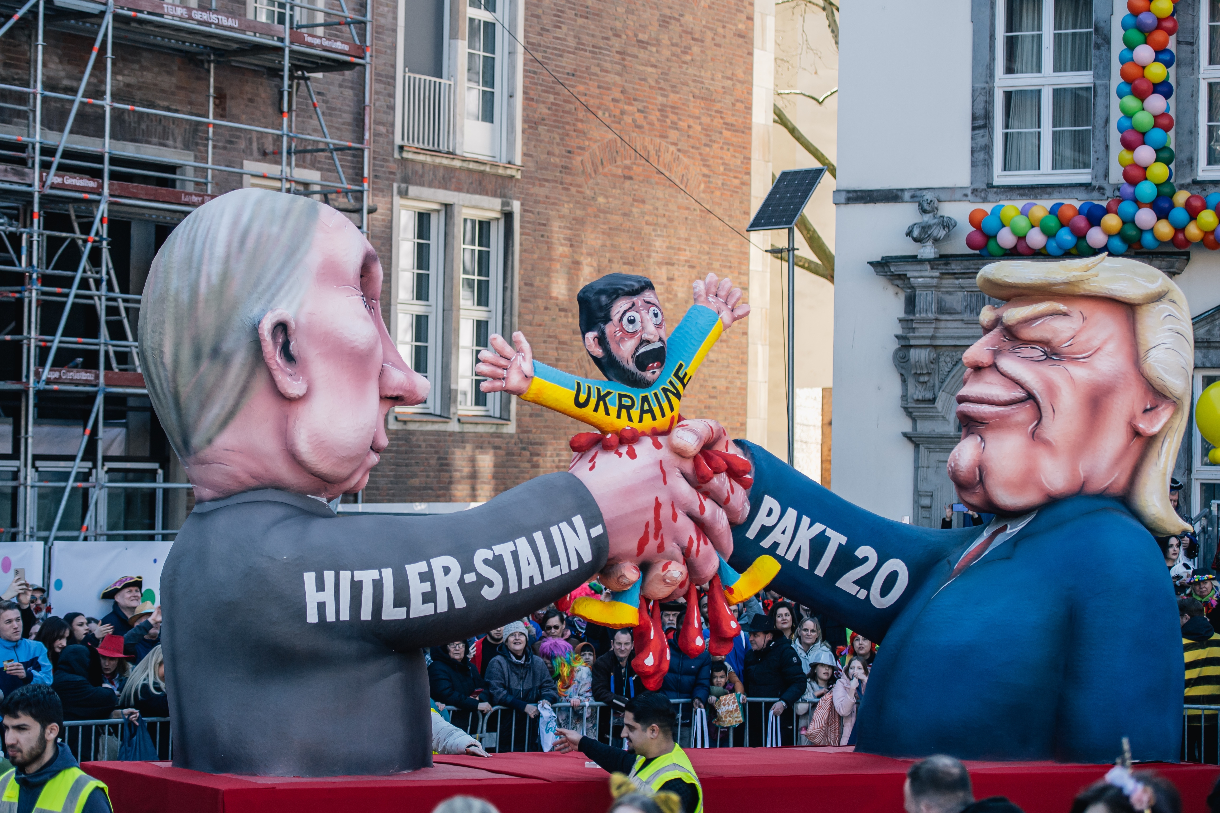 Anti-Trump Float In Germany