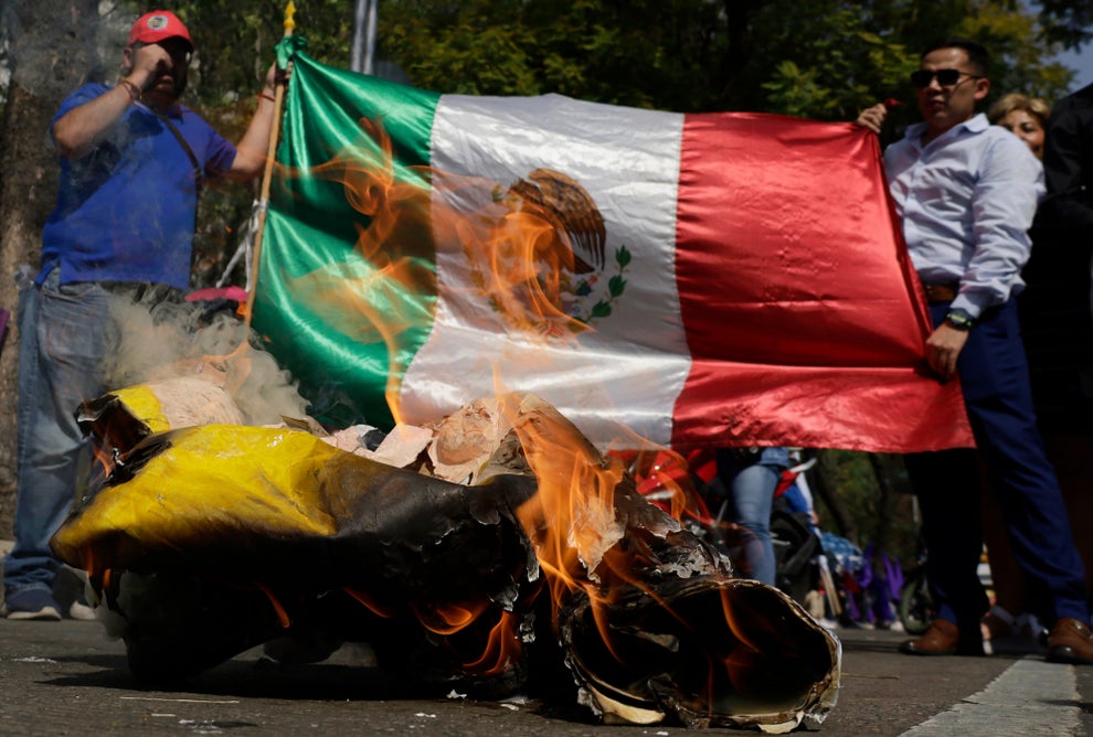 Anti-Trump Float In Germany