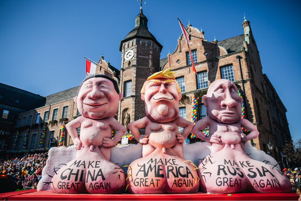 Anti-Trump Float In Germany