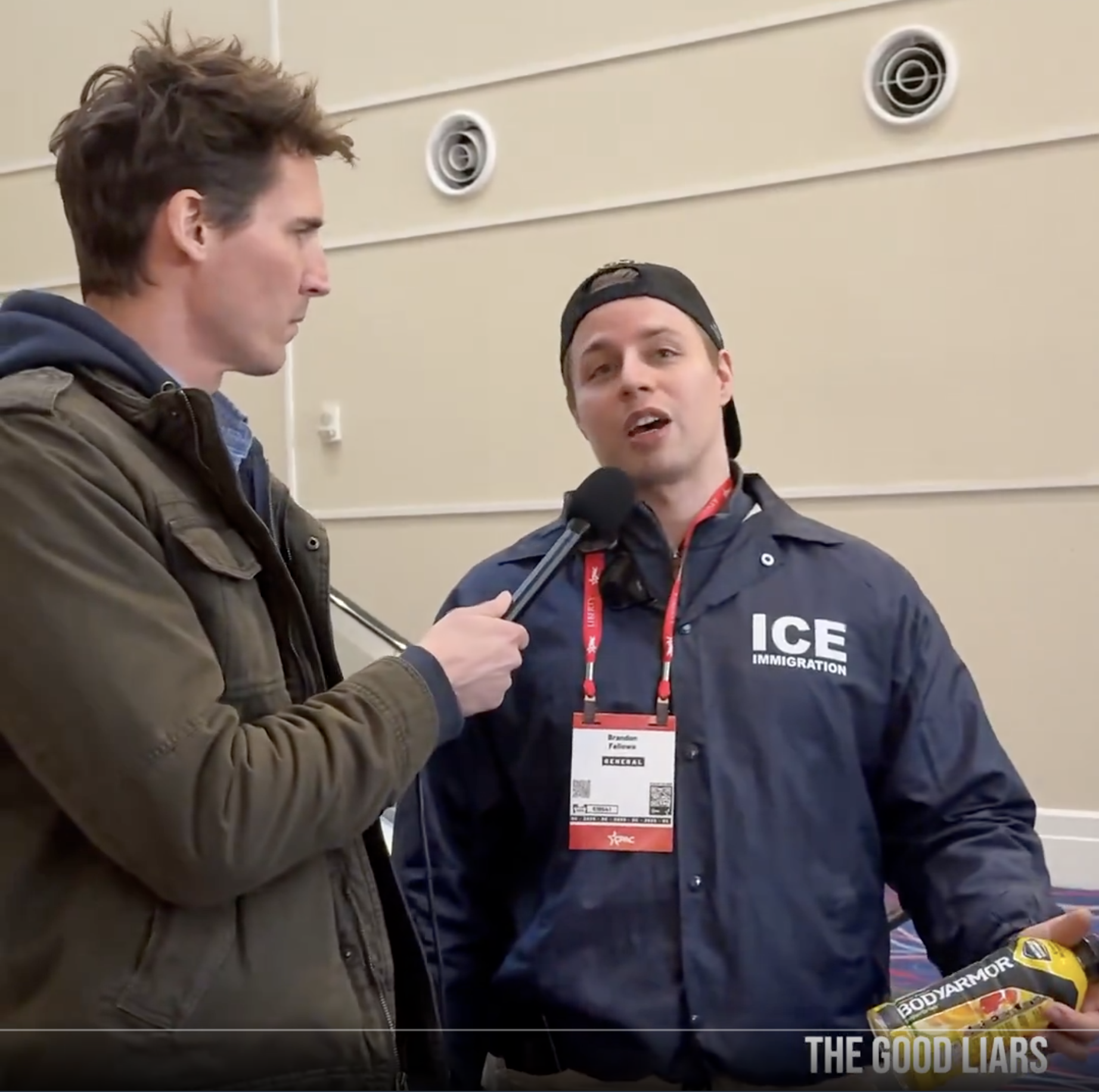 MAGA Supporter Wears Fake ICE Uniform