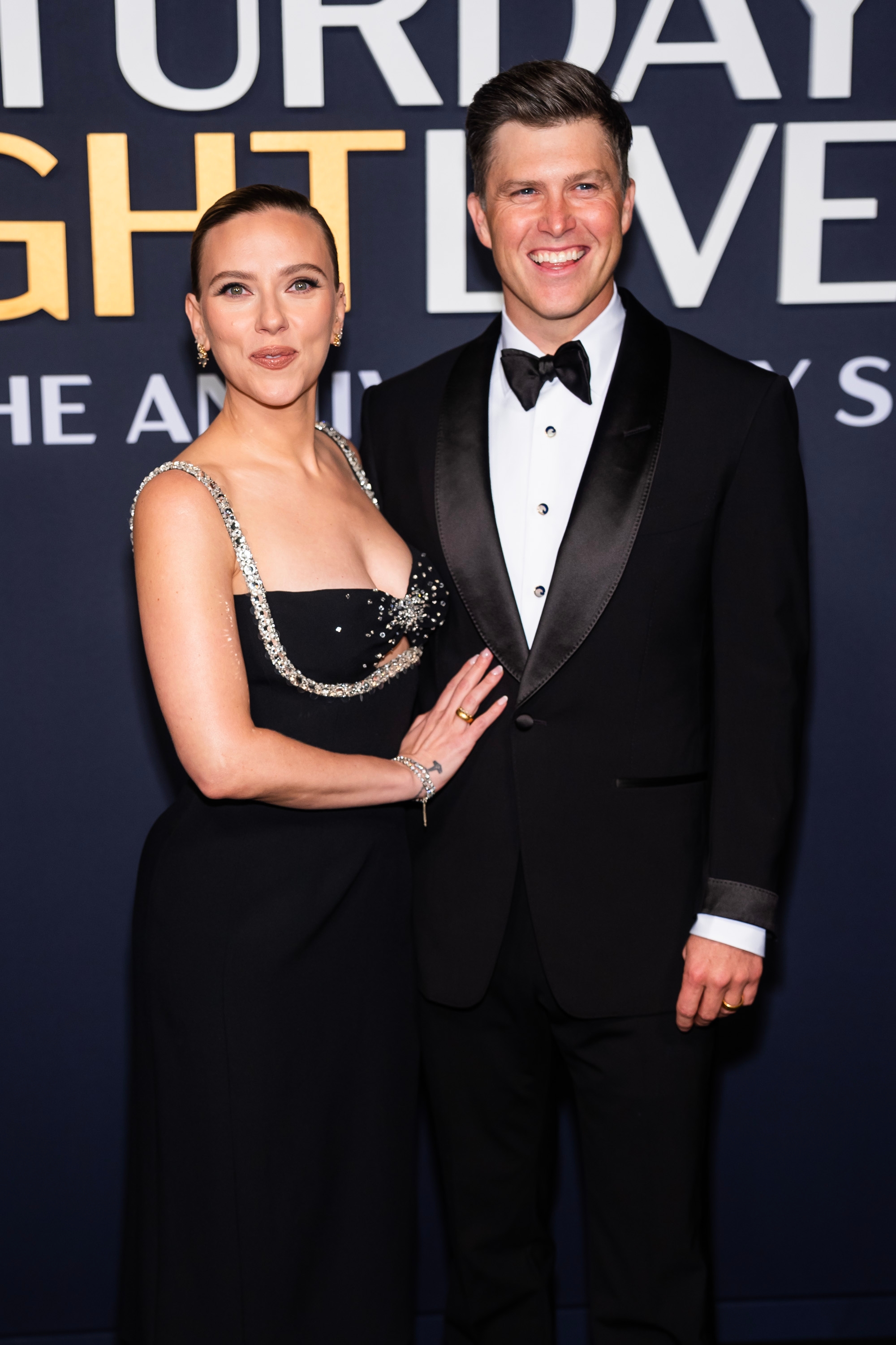 Scarlett Johansson Reacts To Colin Jost's SNL Beef Joke