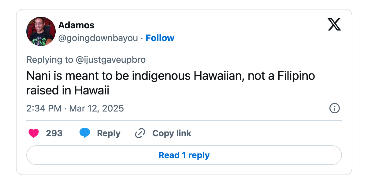 Nani Lilo & Stitch Casting Backlash After New Trailer