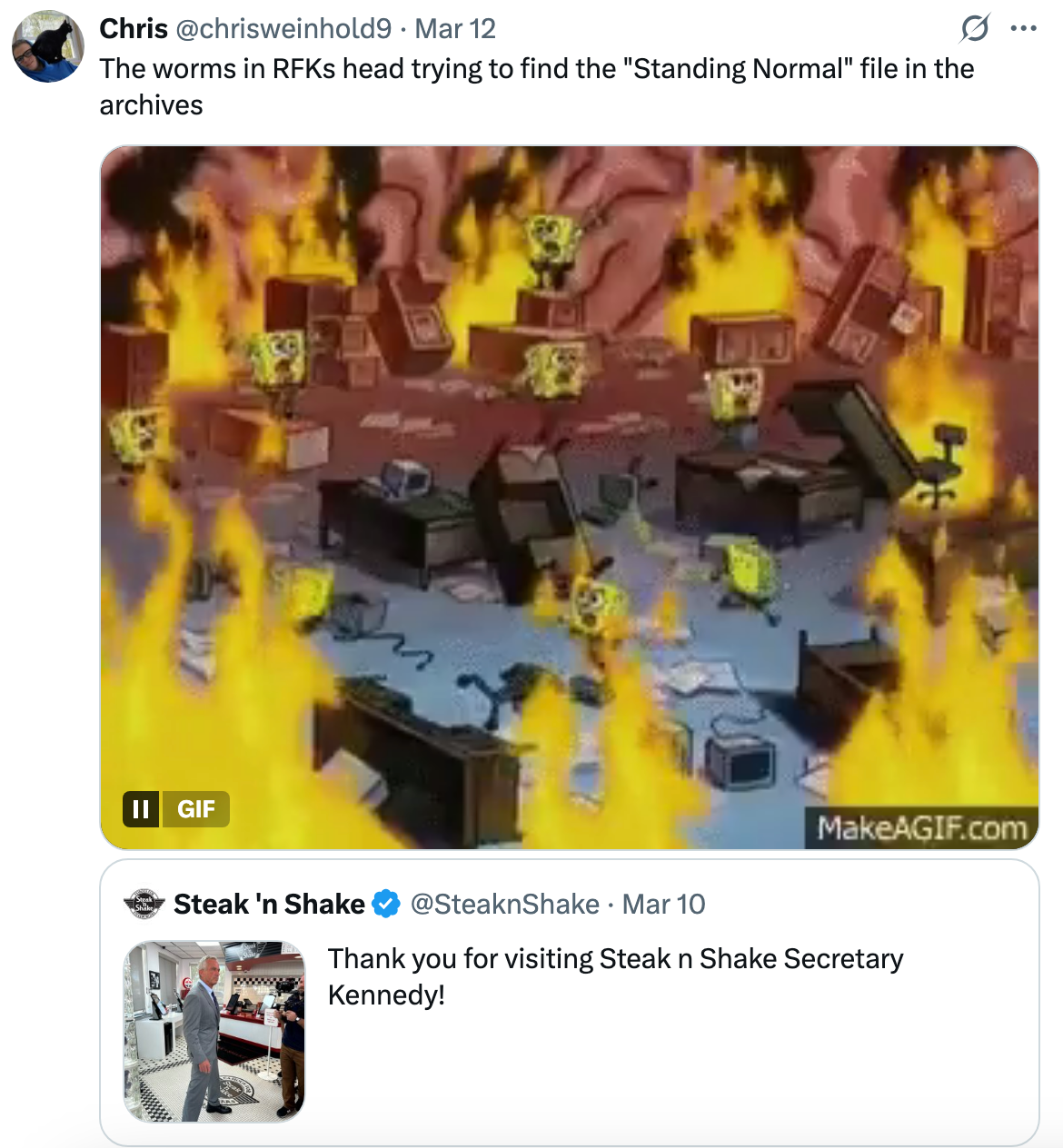 A Meme Of RFK Jr. In A Steak 'N Shake Is Going Viral