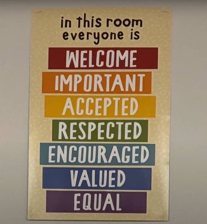 Teacher Refuses To Remove Inclusion Signs From Class