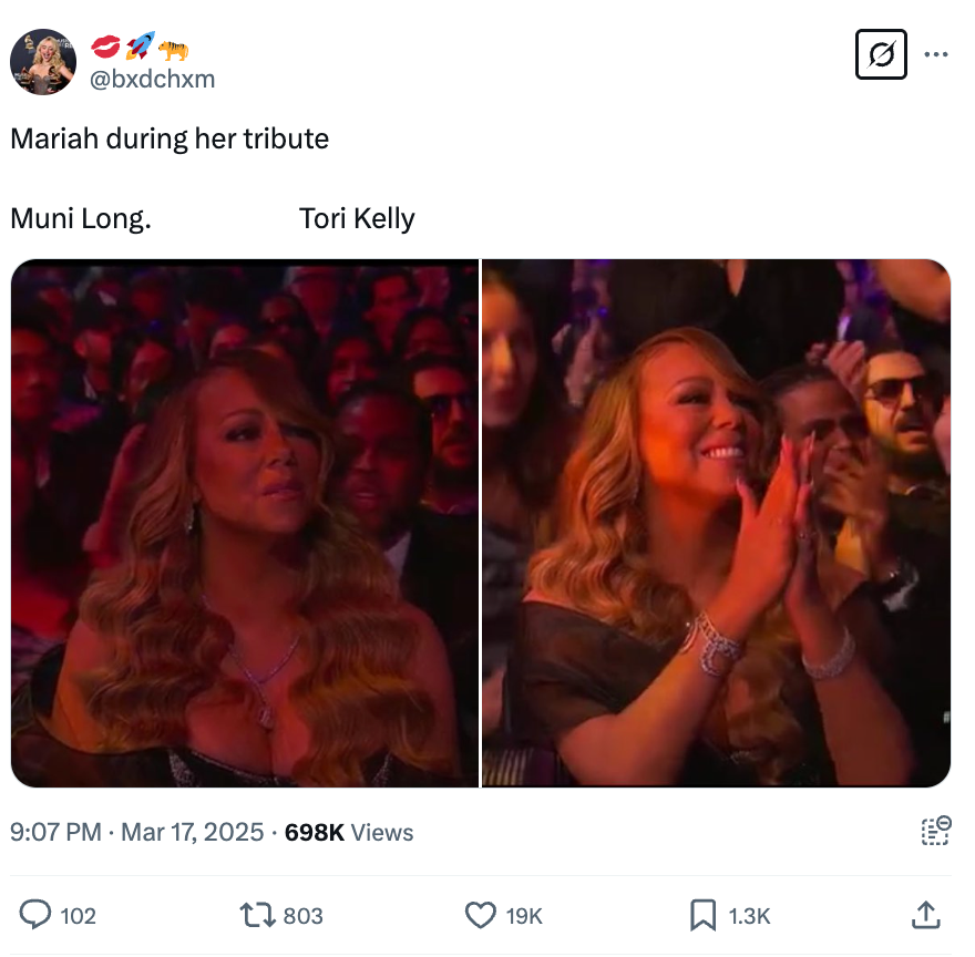 Mariah Carey Reacts To Muni Long's Tribute Performance