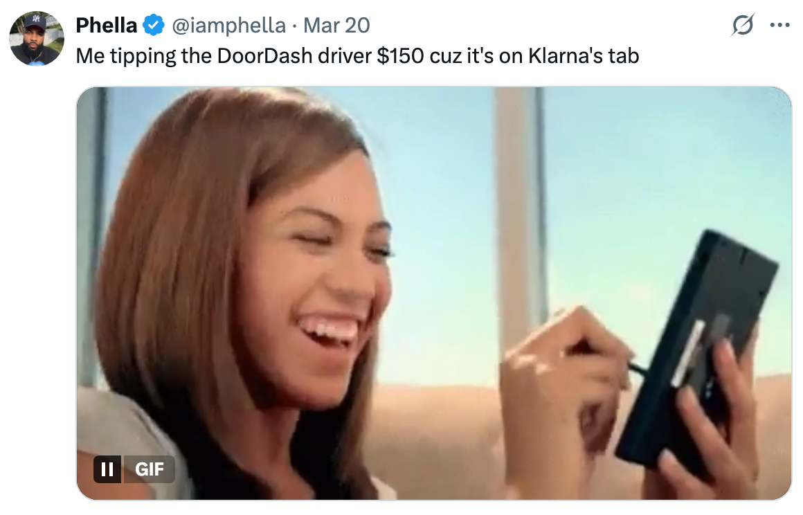 People React To DoorDash Partnering With Klarna