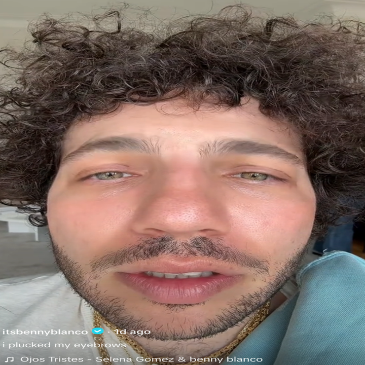 Benny Blanco Gets Eyebrows Plucked, Selena Gomez Reacts