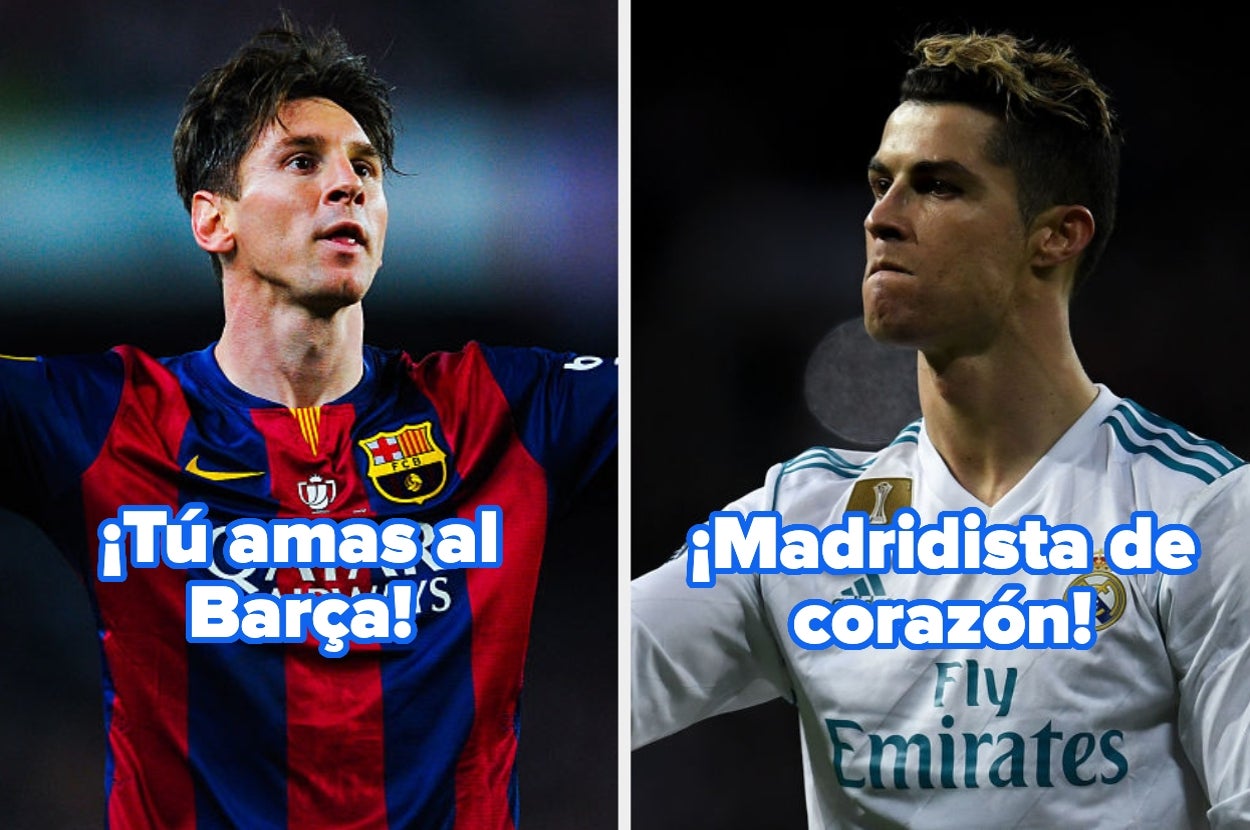 Quiz: ¿A quién prefieres, Real Madrid o FC Barcelona?