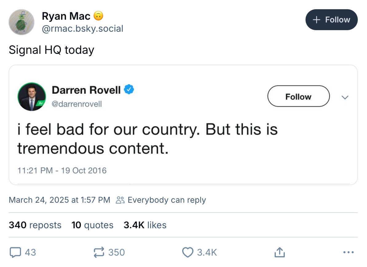 21 Great Tweets About The Signal Group Chat Fiasco