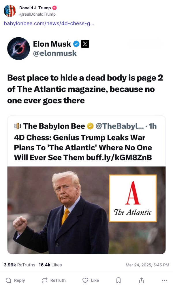 21 Great Tweets About The Signal Group Chat Fiasco