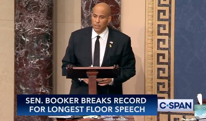 The 21 Funniest Memes About Cory Booker's 25-Hour Speech