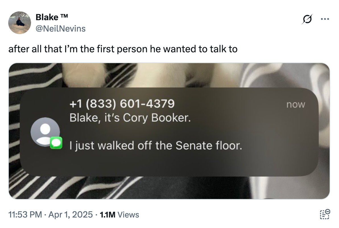 The 21 Funniest Memes About Cory Booker's 25-Hour Speech