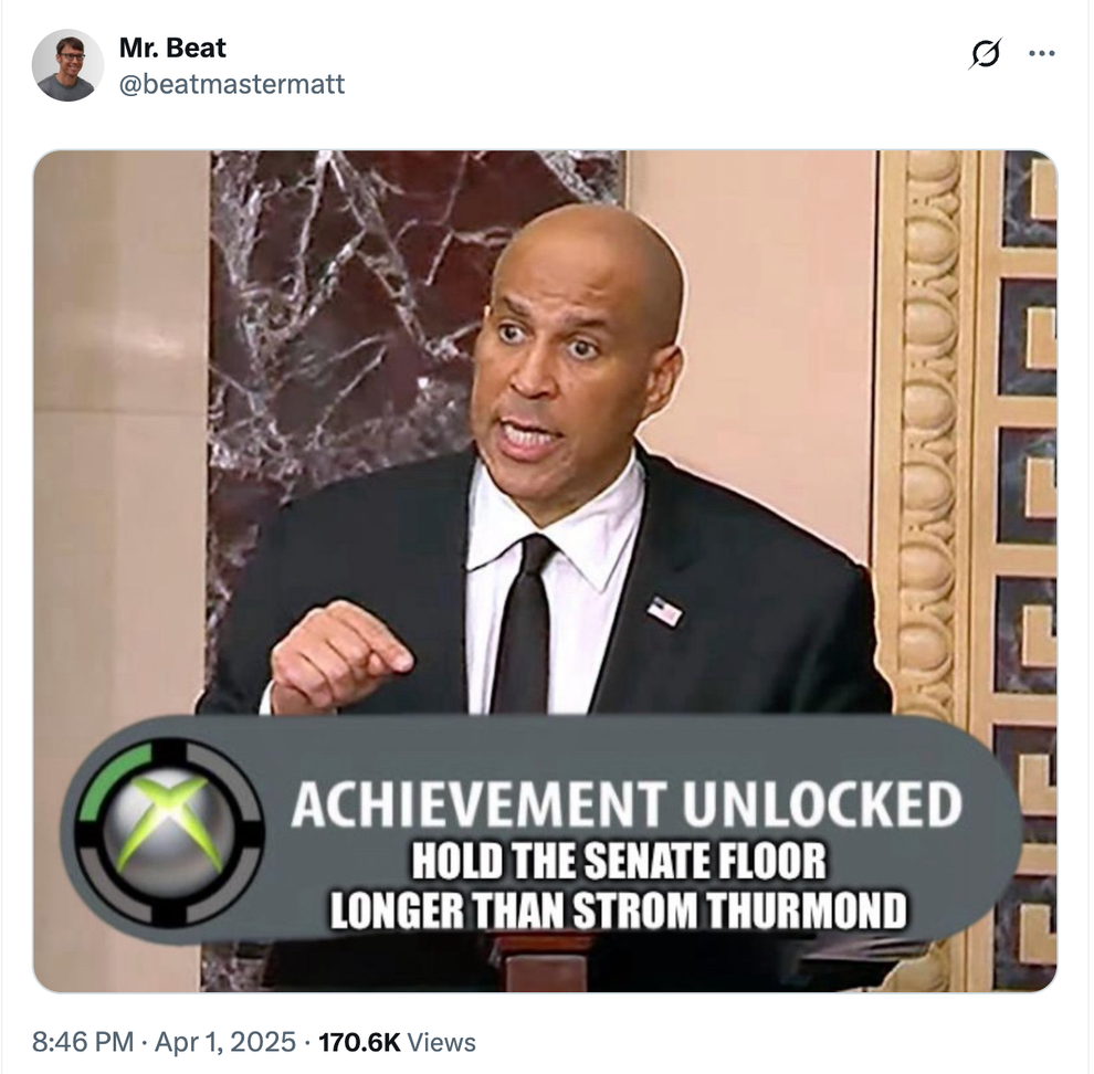 The 21 Funniest Memes About Cory Booker's 25-Hour Speech