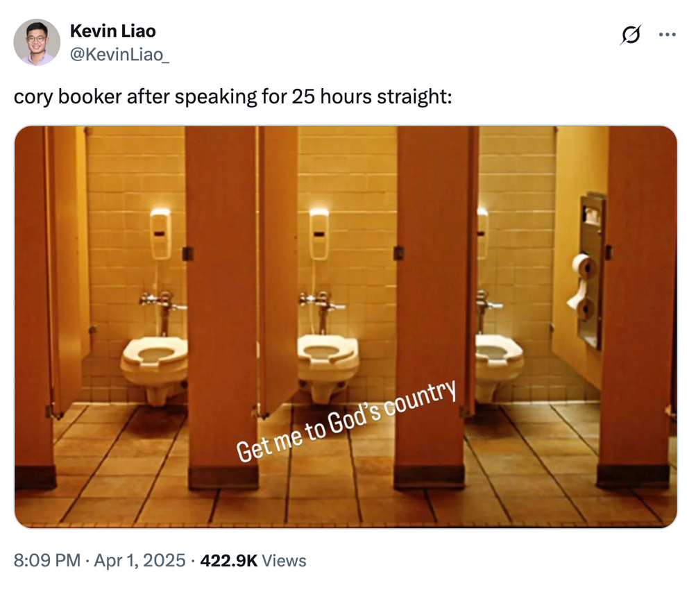 The 21 Funniest Memes About Cory Booker's 25-Hour Speech