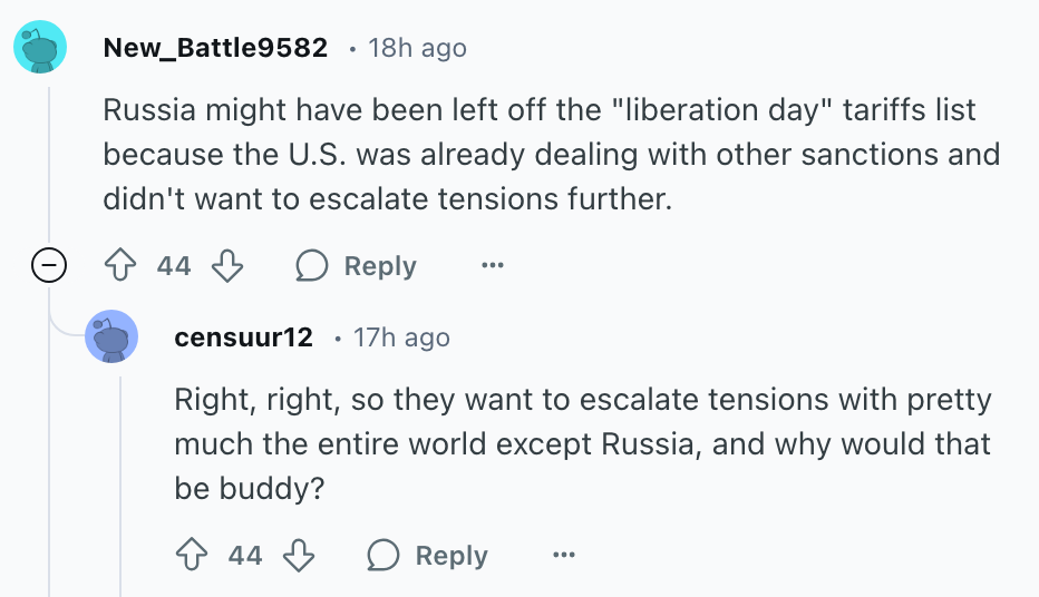 Why Is Russia Excluded From Trump's Tariffs?