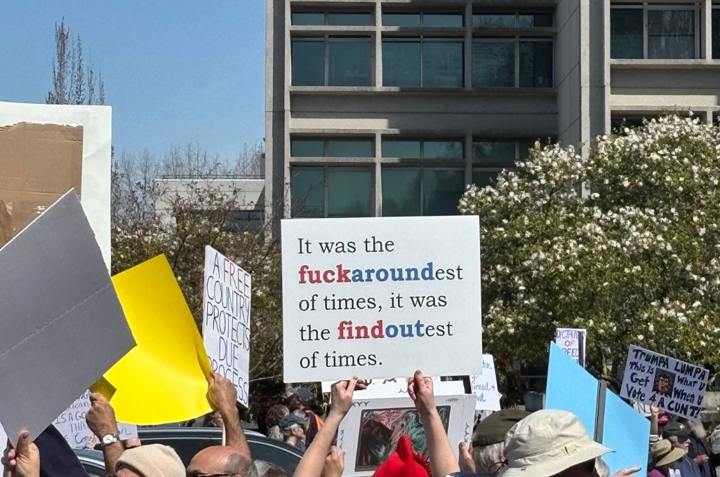 The 22 Most Clever Signs From The Hands Off Protest