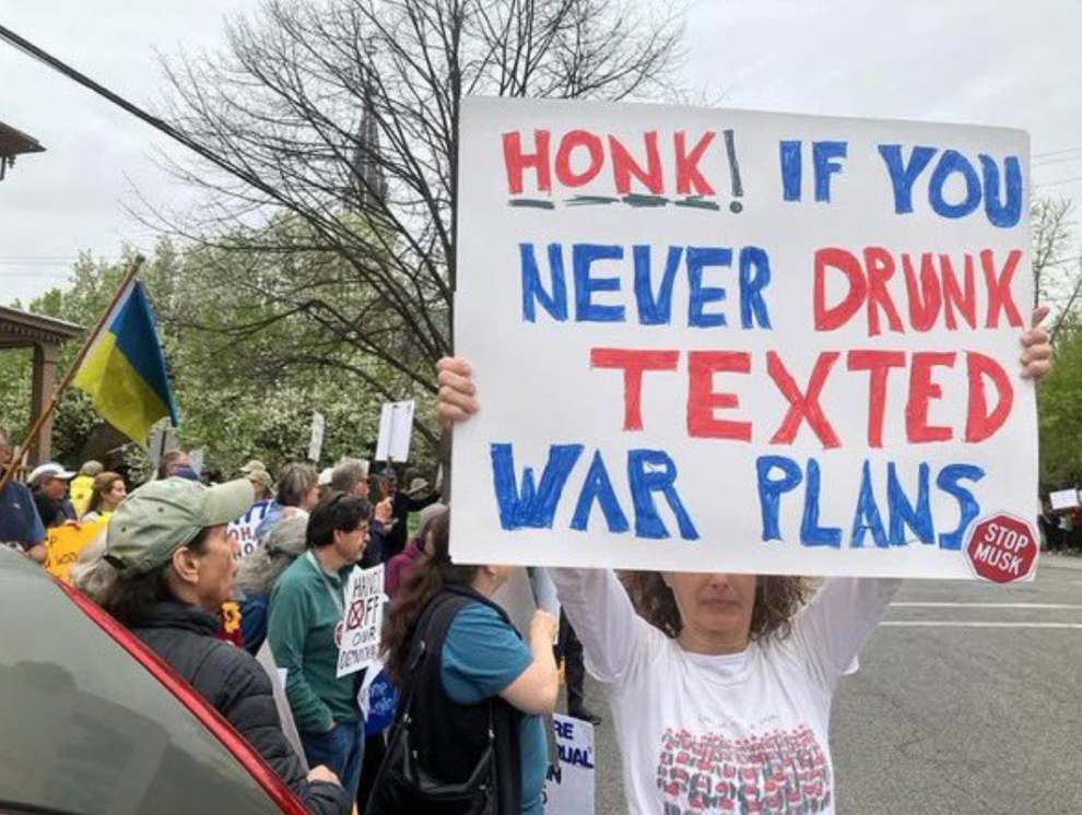 The 22 Most Clever Signs From The Hands Off Protest