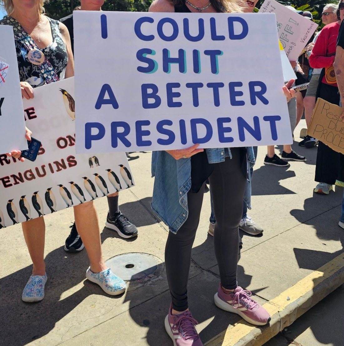 The 22 Most Clever Signs From The Hands Off Protest