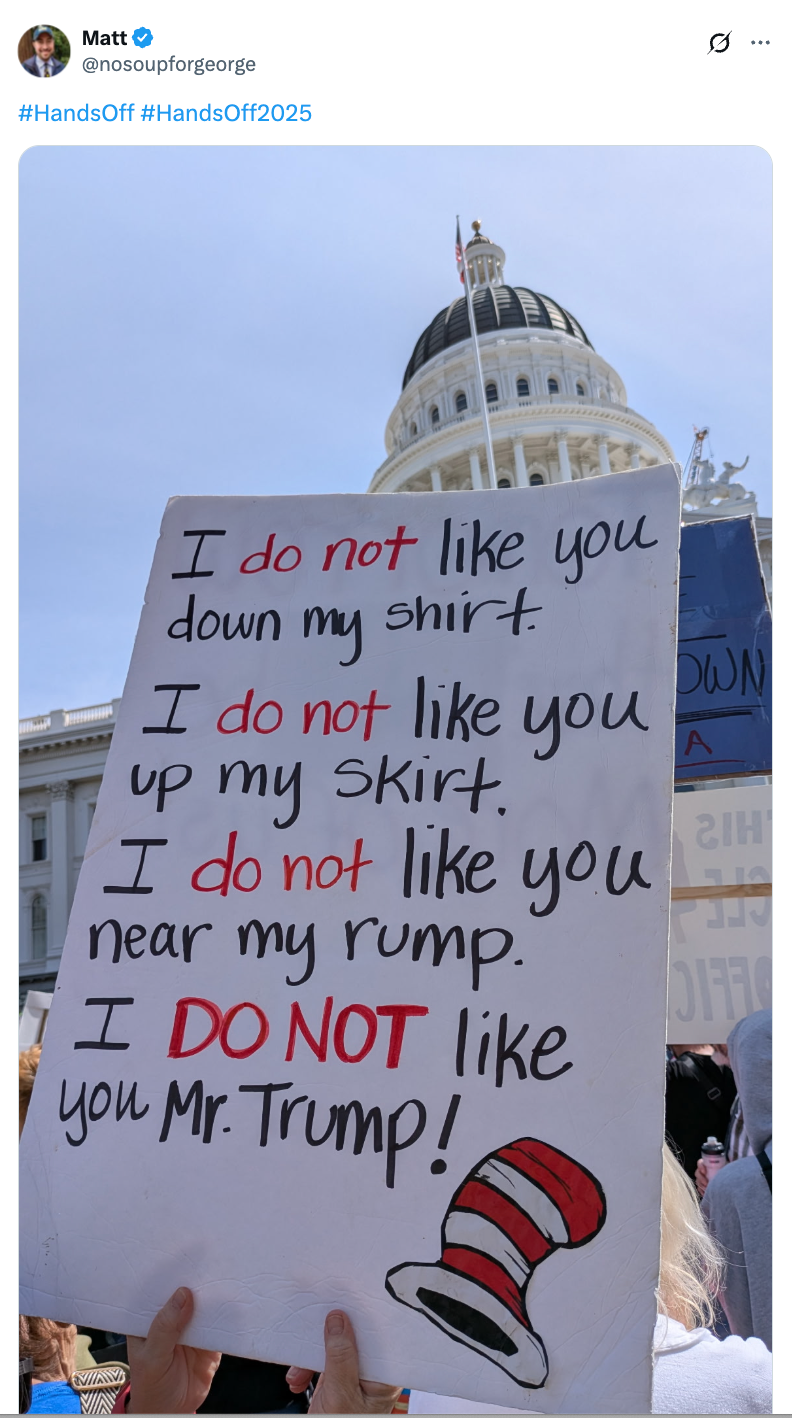 45 Of The Funniest Anti-Trump Protest Signs