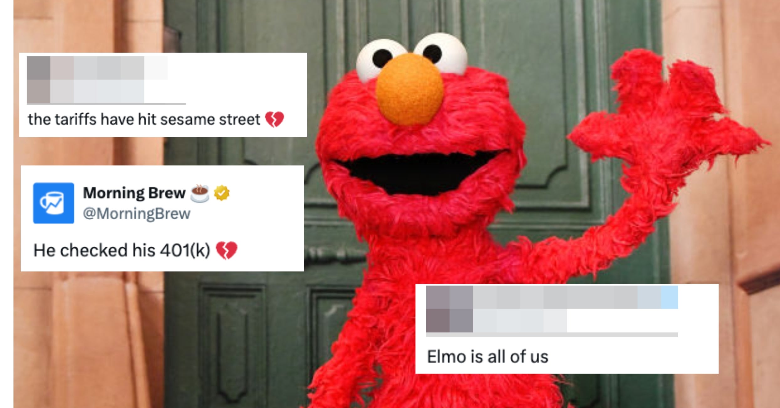 Elmo Needs A Hug Tweet Internet Reaction