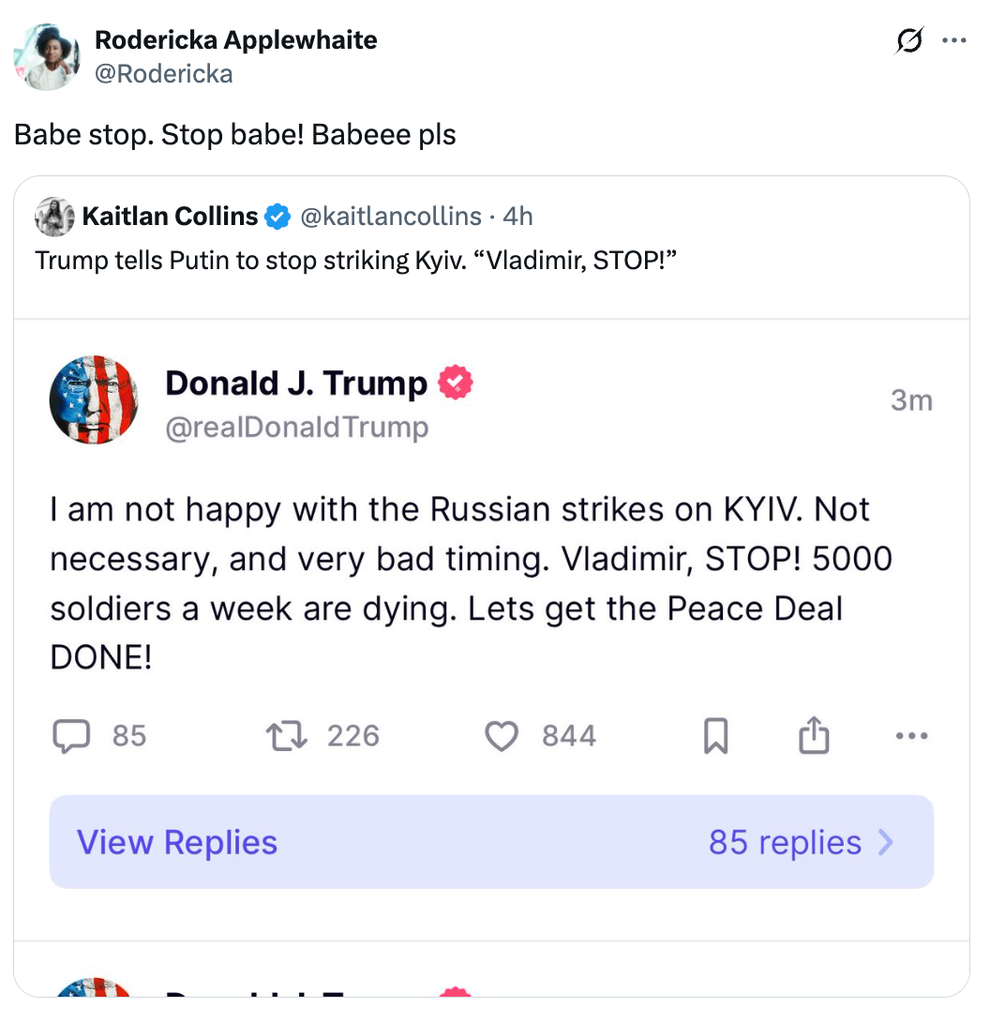 Donald Trump's Message To Vladimir Putin Is Now A Meme