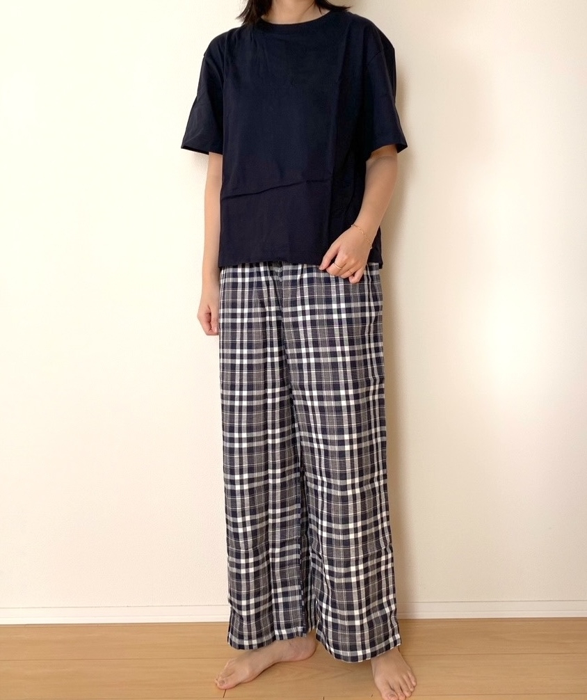 【GU】2290円→1490円に値下げ中！サラッと快適な「楽ちんパジャマ」着心地よすぎて、もう1着ほしい〜！《着用レビュー》