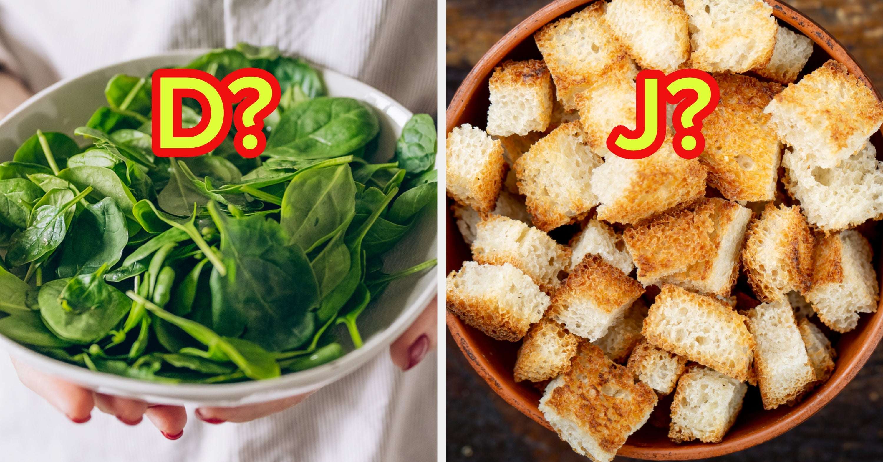 Make A Salad And We'll Guess Your First Initial