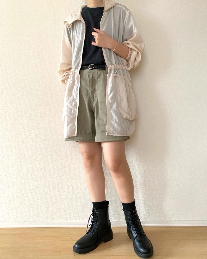 【GU】この丈感を求めてた…！3990円→2990円の「着る日焼け止め」お尻や太もものラインが目立たないの！《着用レビュー》【画像・動画】