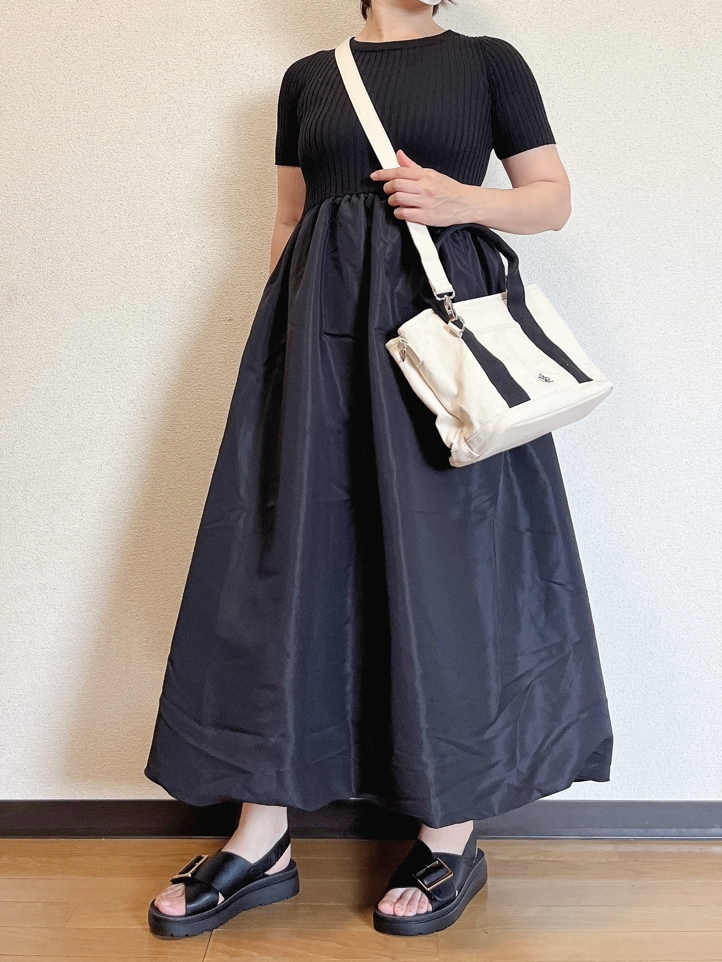 【coca】もうコーデに悩まない！3990円→2490円に値下げの「楽ちんワンピース」すぽんと着るだけで可愛いの！《着用レビュー》【動画・画像】