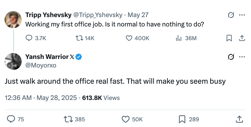 Funny Job Tweets May 2025