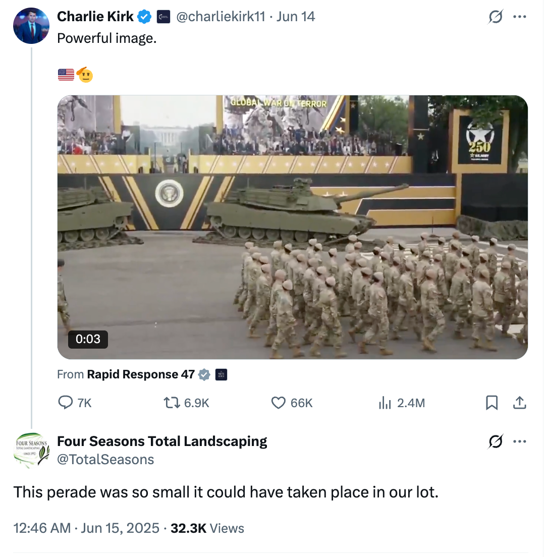 Funniest Tweets About Trump's Military Parade