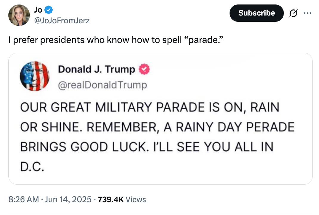 Funniest Tweets About Trump's Military Parade