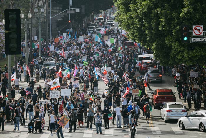 crowd looking down at you