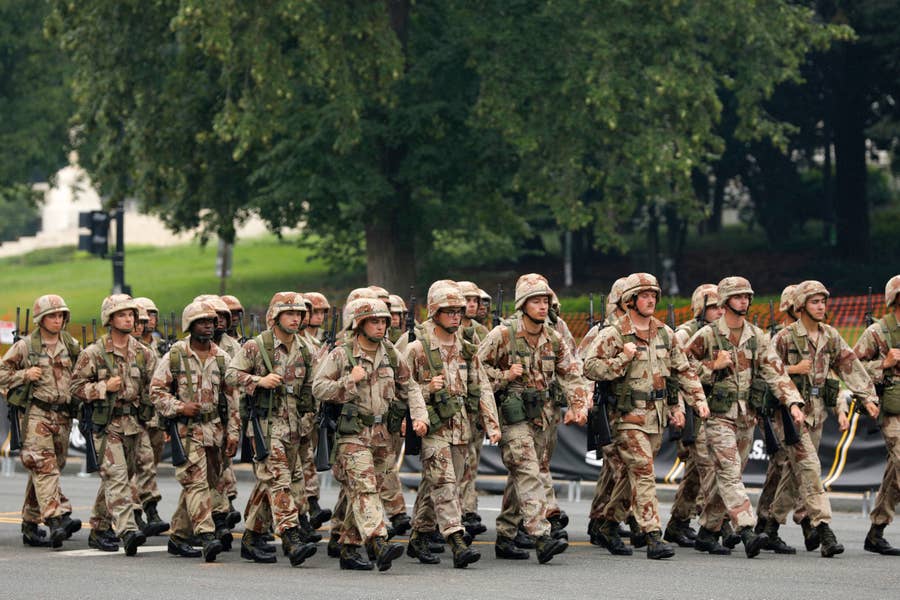 American Soldiers Marching Feet