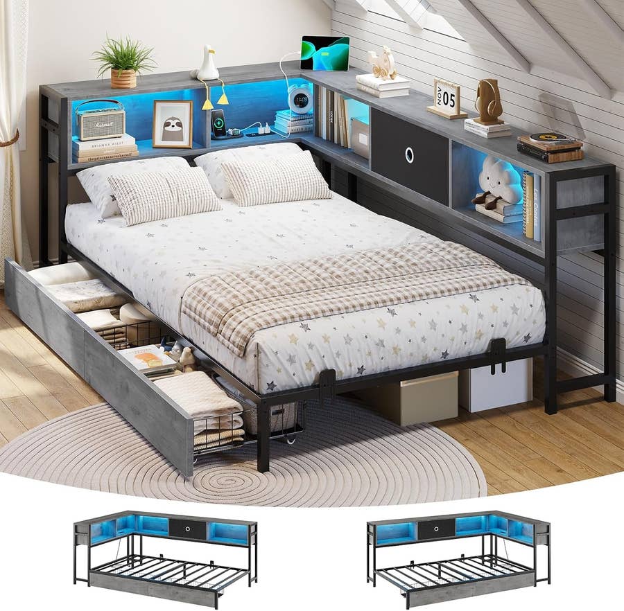unique bed frames double