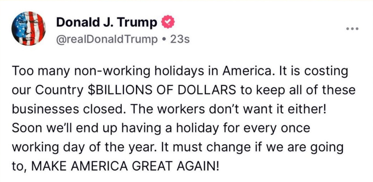 Reactions To Trump's Juneteenth Truth Social Post