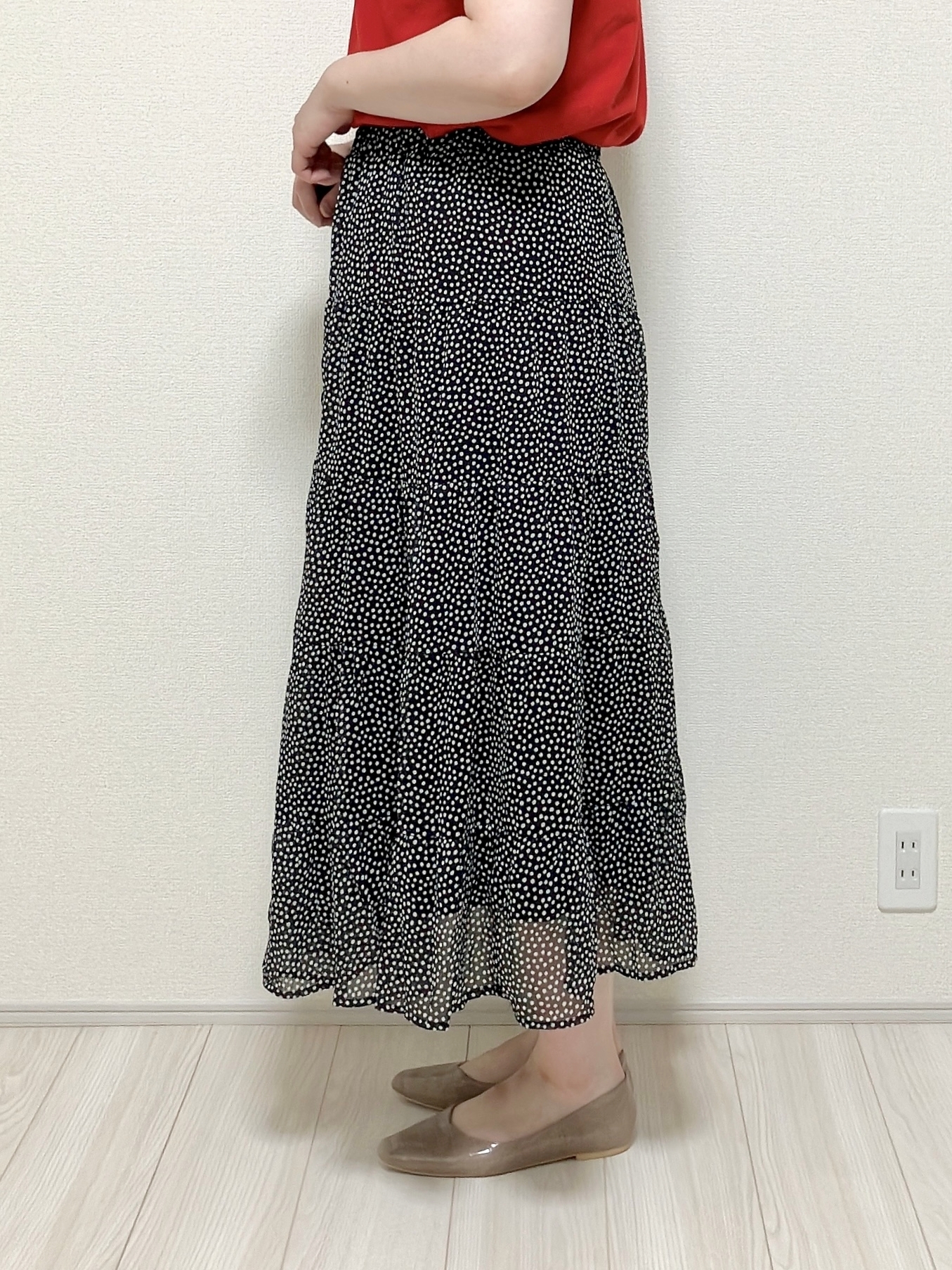 【coca】2990円→1490円の「ふんわりスカート」が素敵すぎる…！ほんのり透け感がオシャレで、パーフェクトに可愛いの！《着用レビュー》【画像・動画】