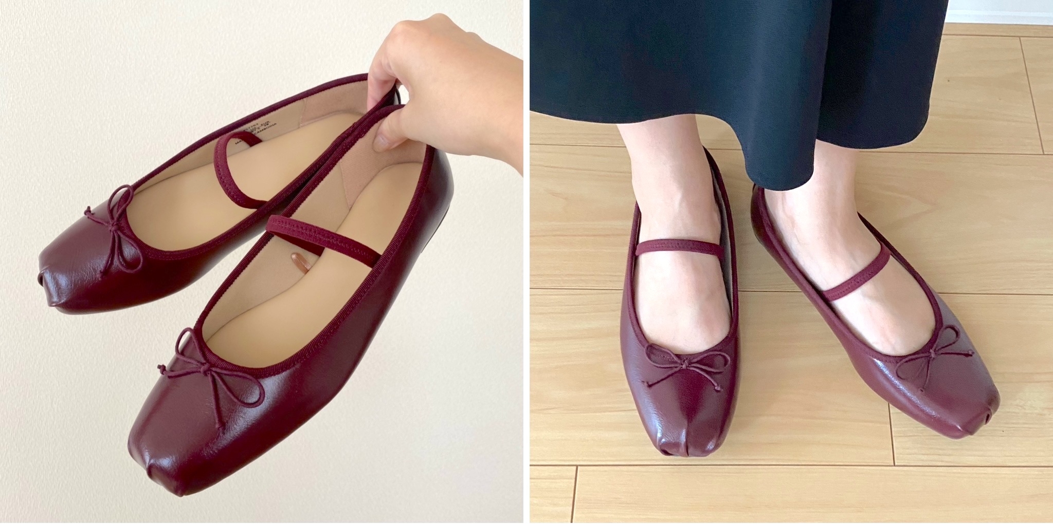 【GU新作】1990円の「バレエシューズ」が大人かわいすぎる…！脱げにくくて歩きやすいし、色違いで欲しくなっちゃう！《購入レビュー》【画像・動画】