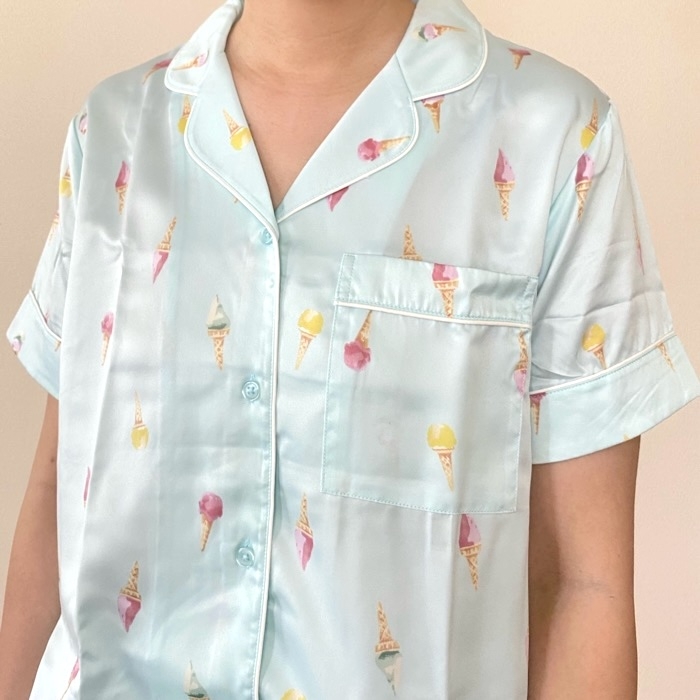 【GU】2290円→1990円の『さらさらパジャマ』が最高にカワイイ〜！これは色違いも欲しくなっちゃう！「夏に最高！」「帰宅するとすぐに着替えてます」《着用レビュー》【画像・動画】