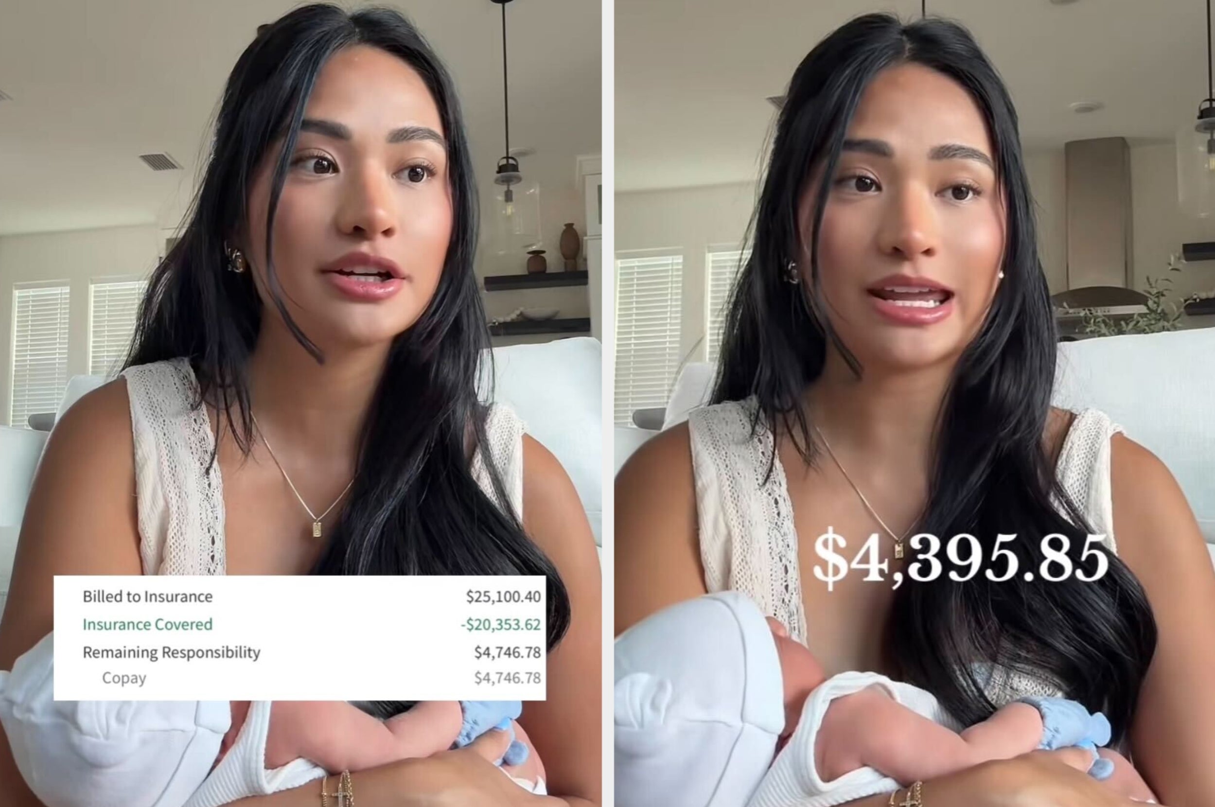 Mom's Viral TikTok Reveals The Cost Of Giving Birth In 2025