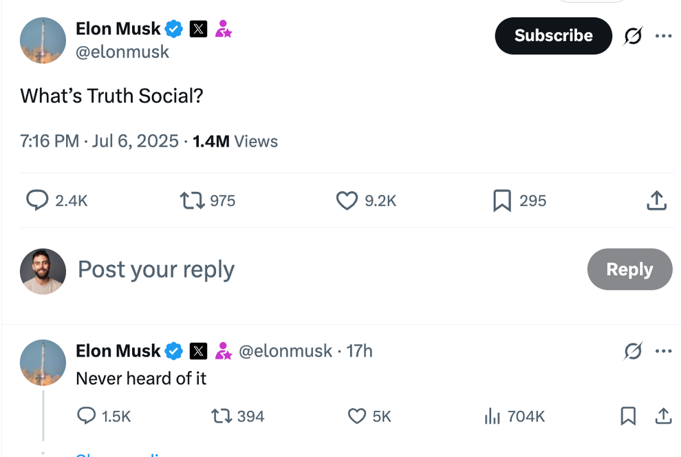 Donald Trump's Latest Elon Musk Rant Is Going Viral