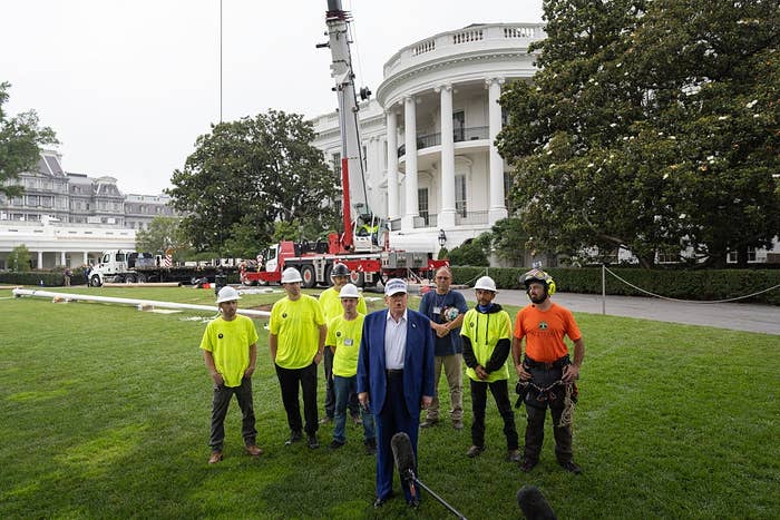 Here's What The White House Looks Like With Those New Gigantic American ...