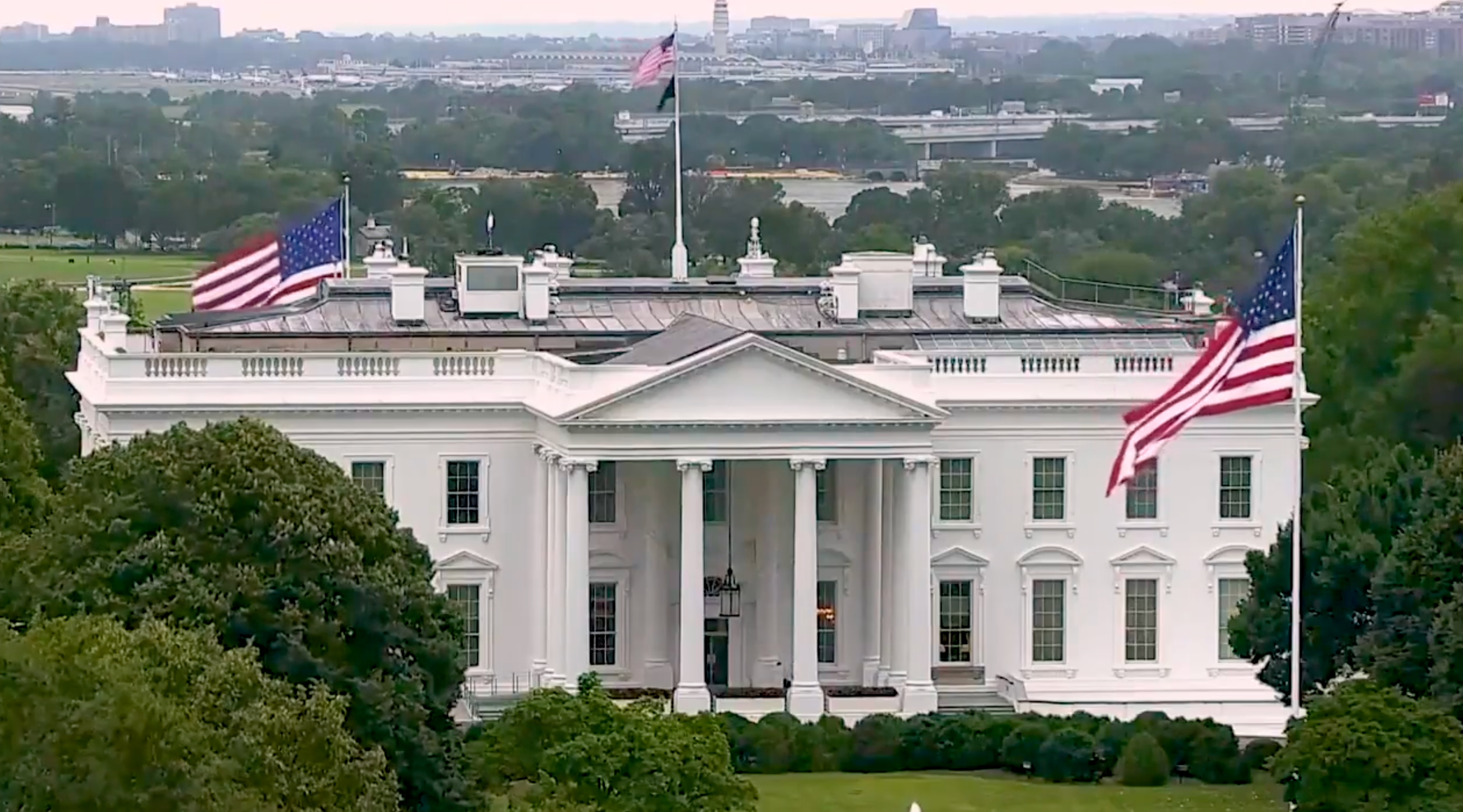 Here's What The White House Looks Like With Those New Gigantic American ...
