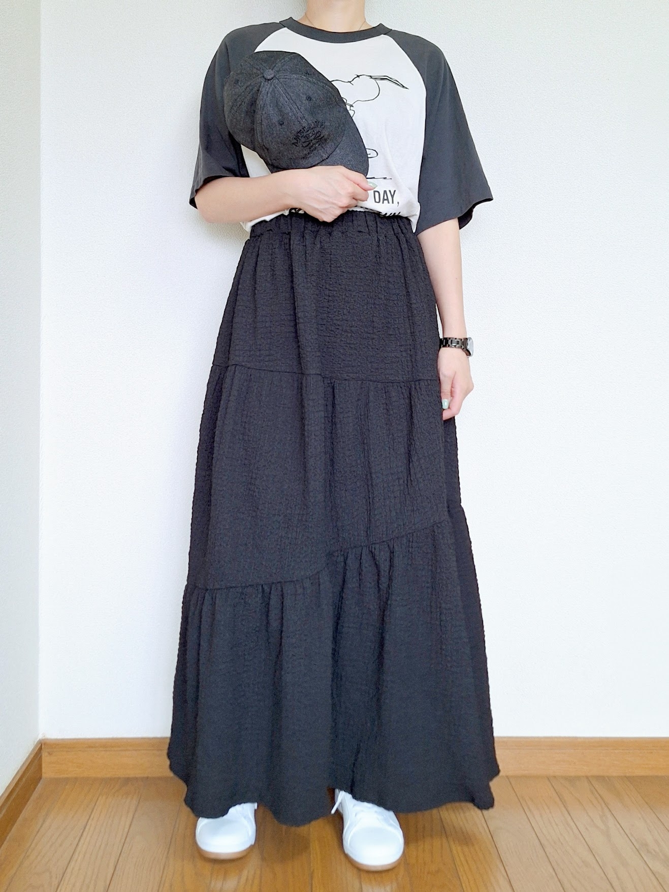 【coca】2490円の「楽ちんスカート」ふんわりシルエットがオシャレ！はくだけで脚が長く見える名品です！《着用レビュー》【画像・動画】