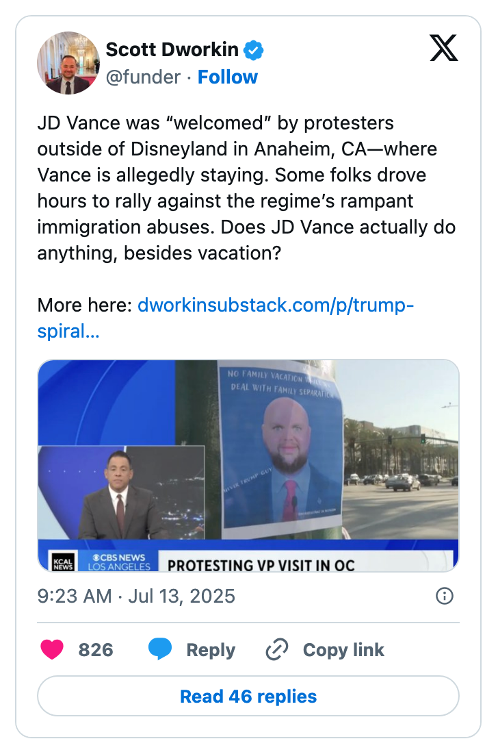 After JD Vance's Disneyland Visit, People Make Fun Of Him